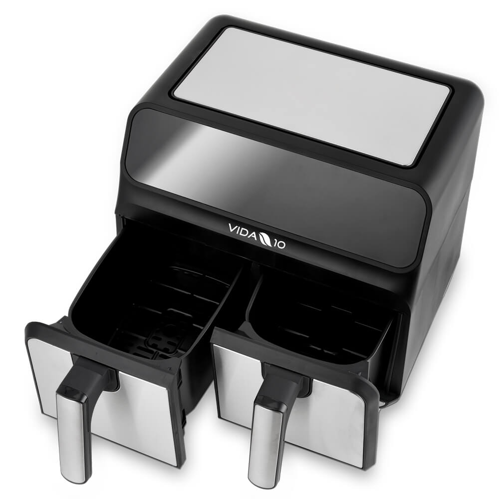 Vida10 | Freidora sin aceite Air Fryer DUO de Gran Capacidad